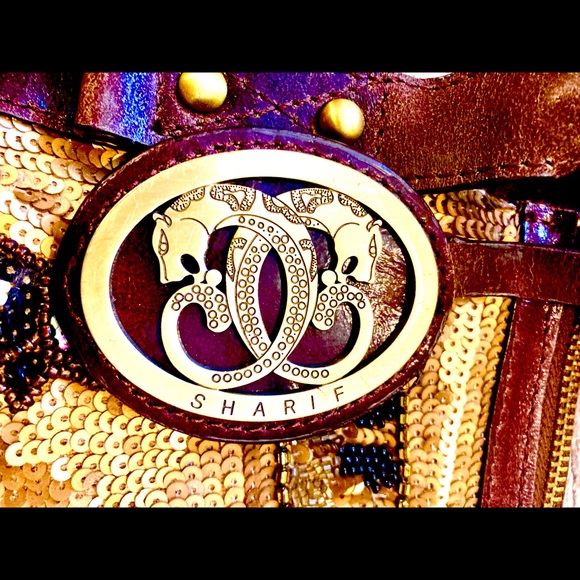 Sharif | Bags | Sharif New York Bronze And Gold Beaded Main Colors With ...